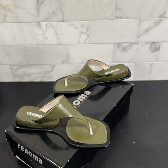 Shoes | Renoma Olive Green Sandals | Poshmark